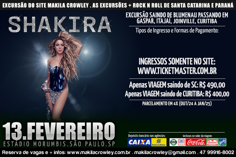 Makila Crowley - Excursões Oficiais de Santa Catarina e Paraná - , HELLFEST, WACKEN, 70000TONS ...