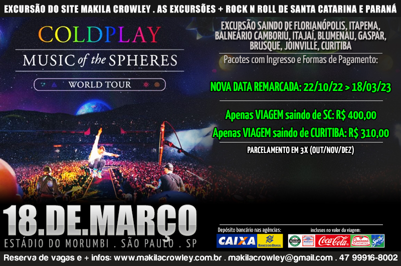 Makila Crowley - Excursões Oficiais de Santa Catarina e Paraná - , HELLFEST, WACKEN, 70000TONS ...