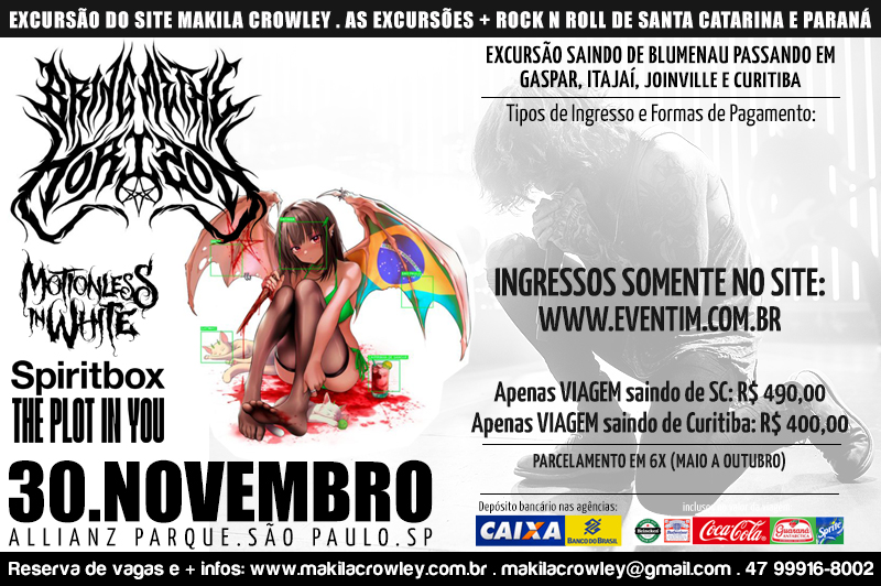 Makila Crowley - Excursões Oficiais de Santa Catarina e Paraná - , HELLFEST, WACKEN, 70000TONS ...