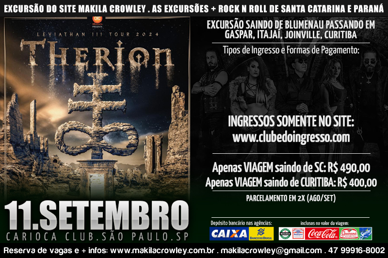 Makila Crowley - Excursões Oficiais de Santa Catarina e Paraná - , HELLFEST, WACKEN, 70000TONS ...